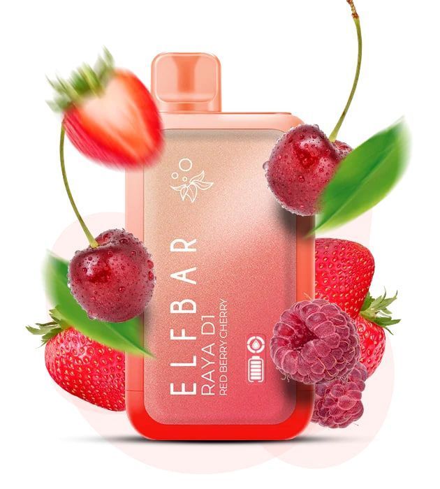 Купити ELF BAR RAYA D1 Red Berry Cherry (Червона Ягода Вишня) 97 в ...